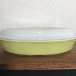 Pyrex | Kitchen | Vintage Pyrex Olive Verde Divided Baking Dish | Poshmark